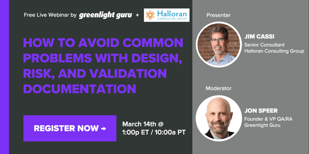 How to Avoid Common Problems with your Design, Risk, and Validation Documentation